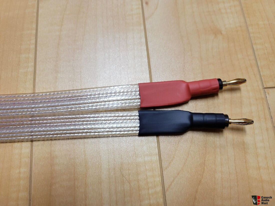 2M Pair of Silver speaker cables...Like Nordost / Welcome vintage sys ...
