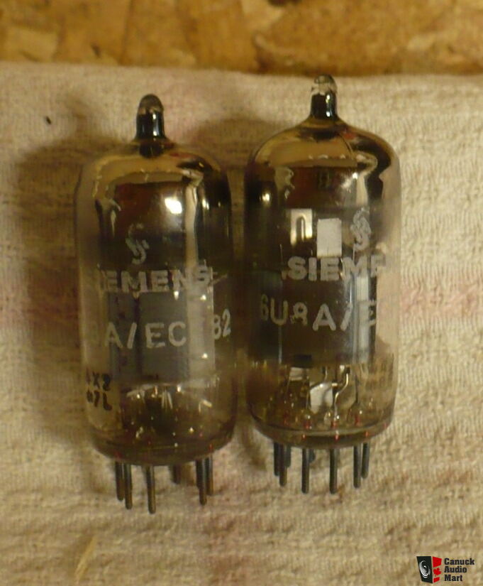Vintage Pair Of Siemens ECF82 6U8A Tubes For Sale - Canuck Audio Mart