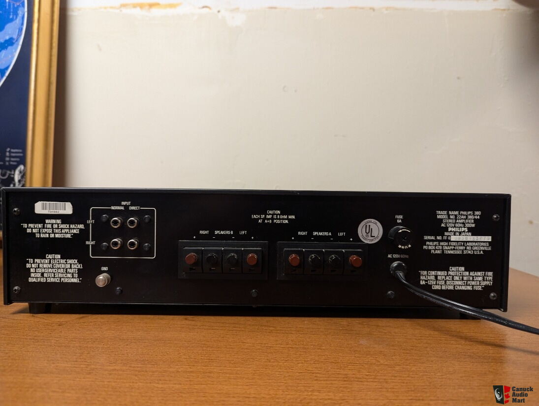 RARE* Black Tulip Philips AH380 power amplifier Photo #5242219 - Canuck ...