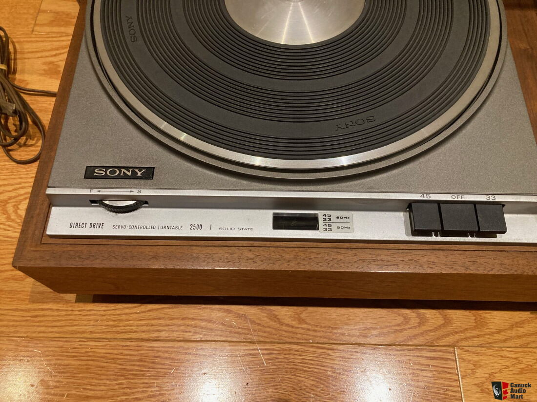 Sony PSE-2500 direct drive turntable with Fidelity Research tonearm ...