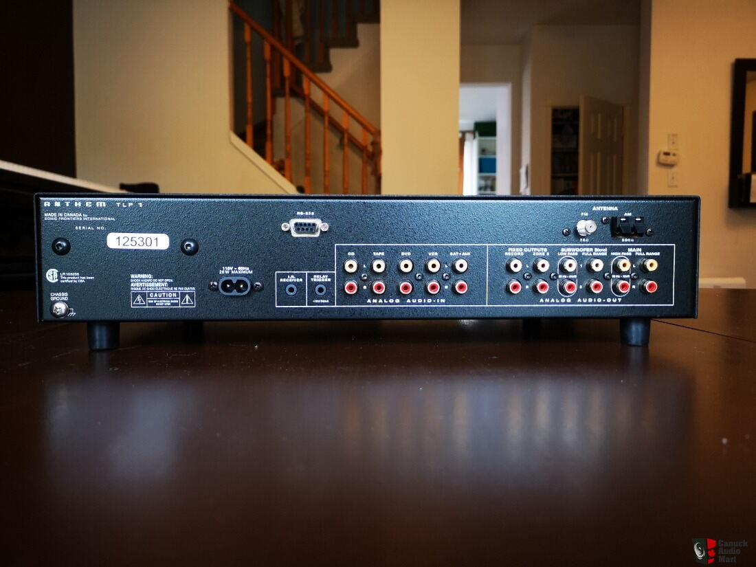 Anthem TLP-1 Preamplifier in Excellent Condition. Black Finish Photo ...