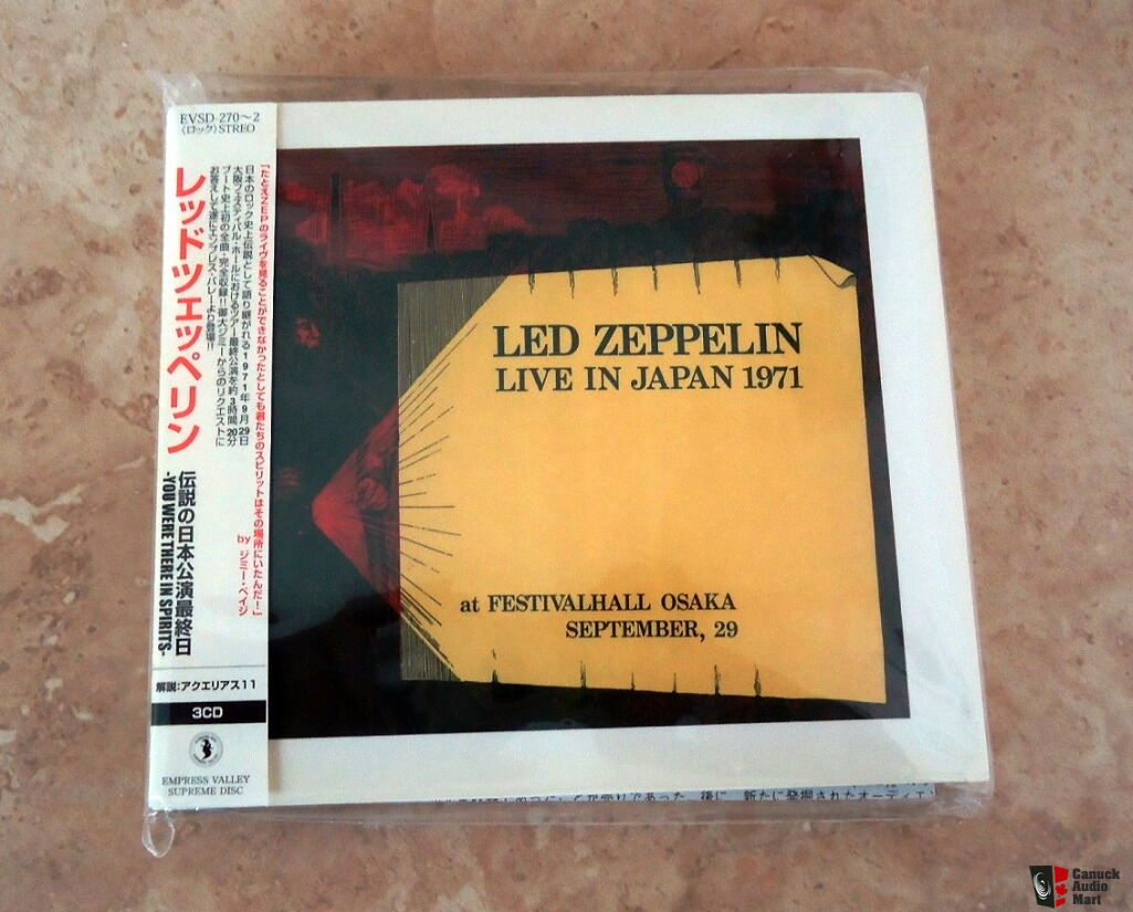 Led Zeppelin - Osaka 1971, Live In Japan 3-CDs Box w/OBI (Rare!) For ...