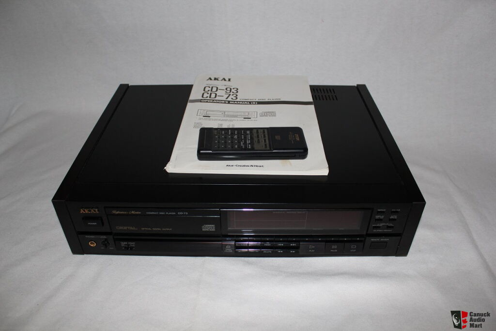 Akai CD-73 Reference Master CD Player For Sale - Canuck Audio Mart