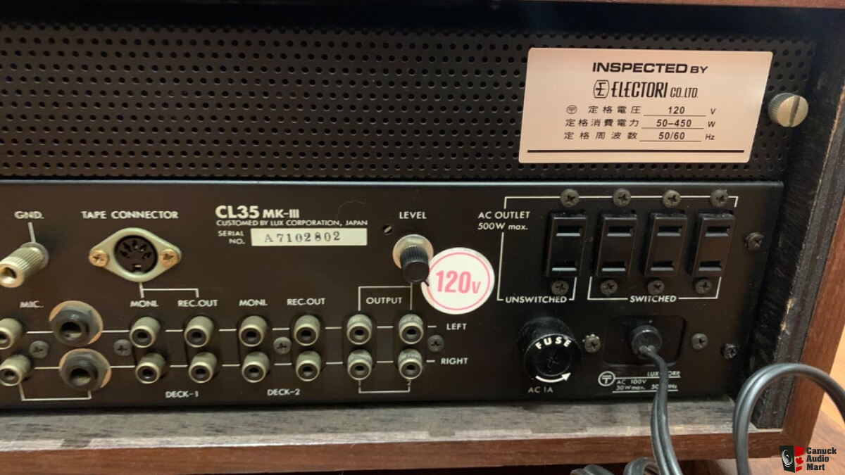Luxman CL 35 III limited edition！ Photo #5270992 - Canuck Audio Mart