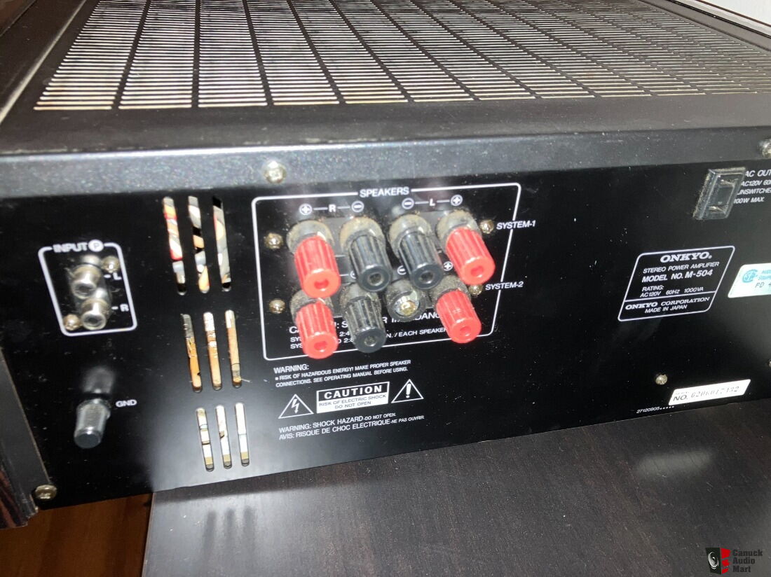 Onkyo Integra M-504 amplifier Photo #5279959 - Canuck Audio Mart