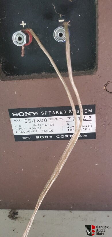 Vintage Sony SS-1800 Large Bookshelf Speakers Photo #5281539 - UK Audio ...