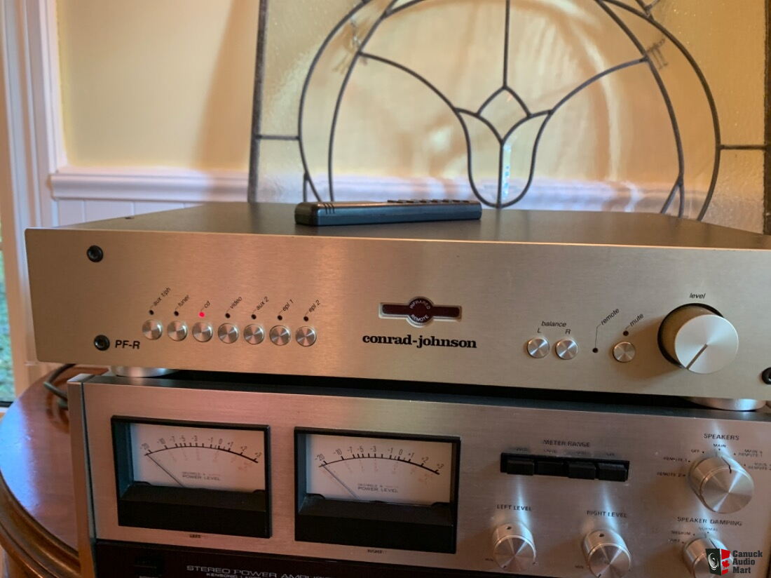 Conrad Johnson PR-R Preamp with remote no phono For Sale - Canuck Audio ...