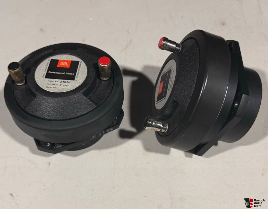 JBL 2405H Tweeters matched pair with original JBL diaphragms For Sale ...