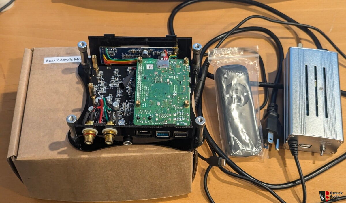 Allo Boss 2 (with acrylic case, remote) DAC HAT for Raspberry Pi For ...