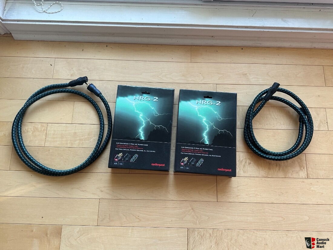 Two 6 feet Audioquest NRG-2 Power Cords ($140 for both) For Sale - US ...