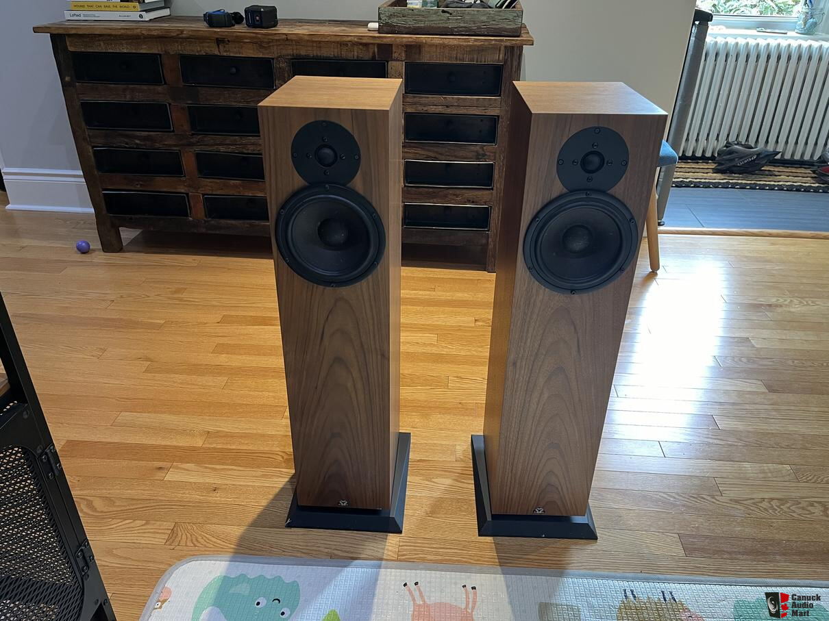 Kudos X3 Floor Standing Speakers in Walnut Finish Photo #5299626 - UK ...