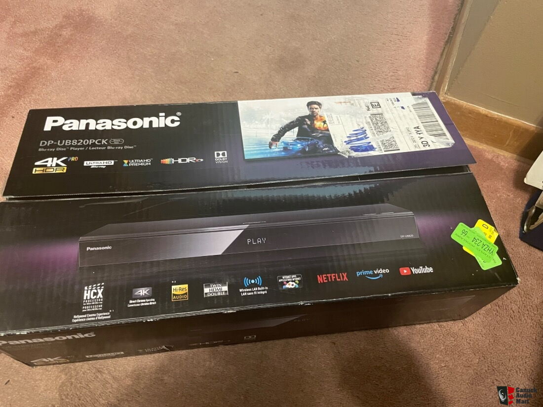 Panasonic UB820 4K UHD blu ray player*PLEASE READ For Sale - Canuck ...