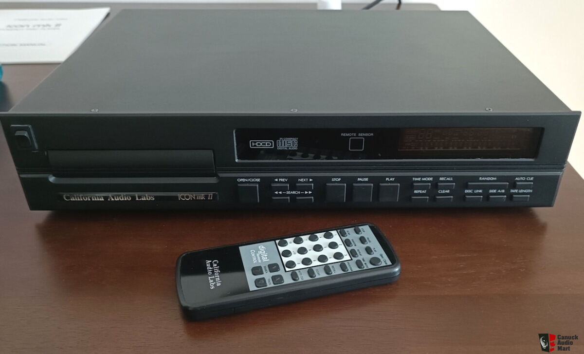 California Audio Labs Icon Mk.II Power Boss CD player HDCD Photo ...