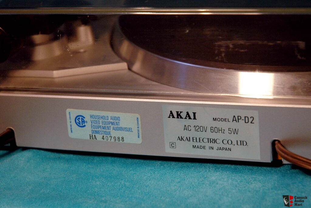 Akai AP-D2 Servo Direct Drive Turntable with Ortofon 320 Cartridge and ...