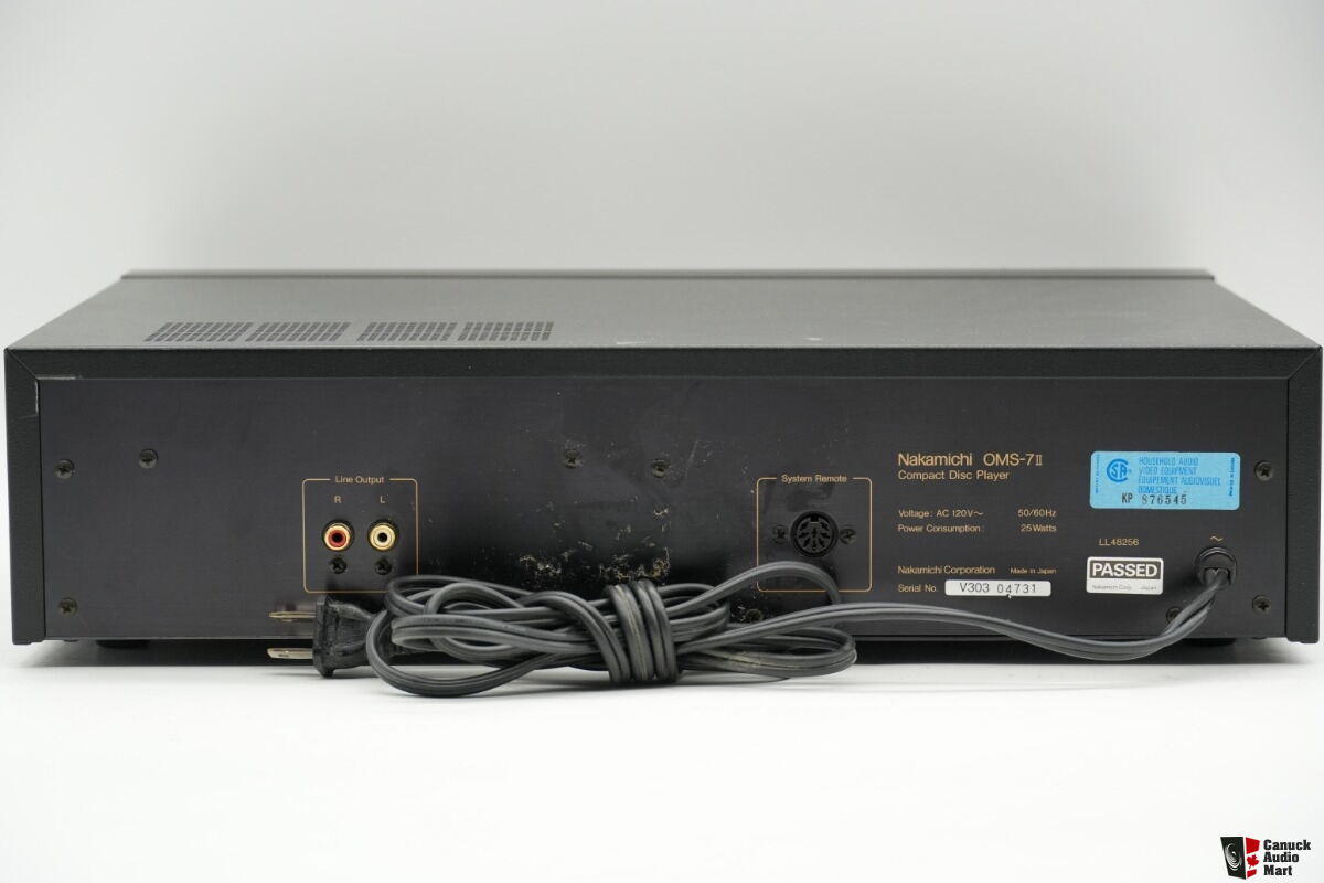 Nakamichi Compact Disc (CD) Player (OMS-7II) with Original Box Photo ...