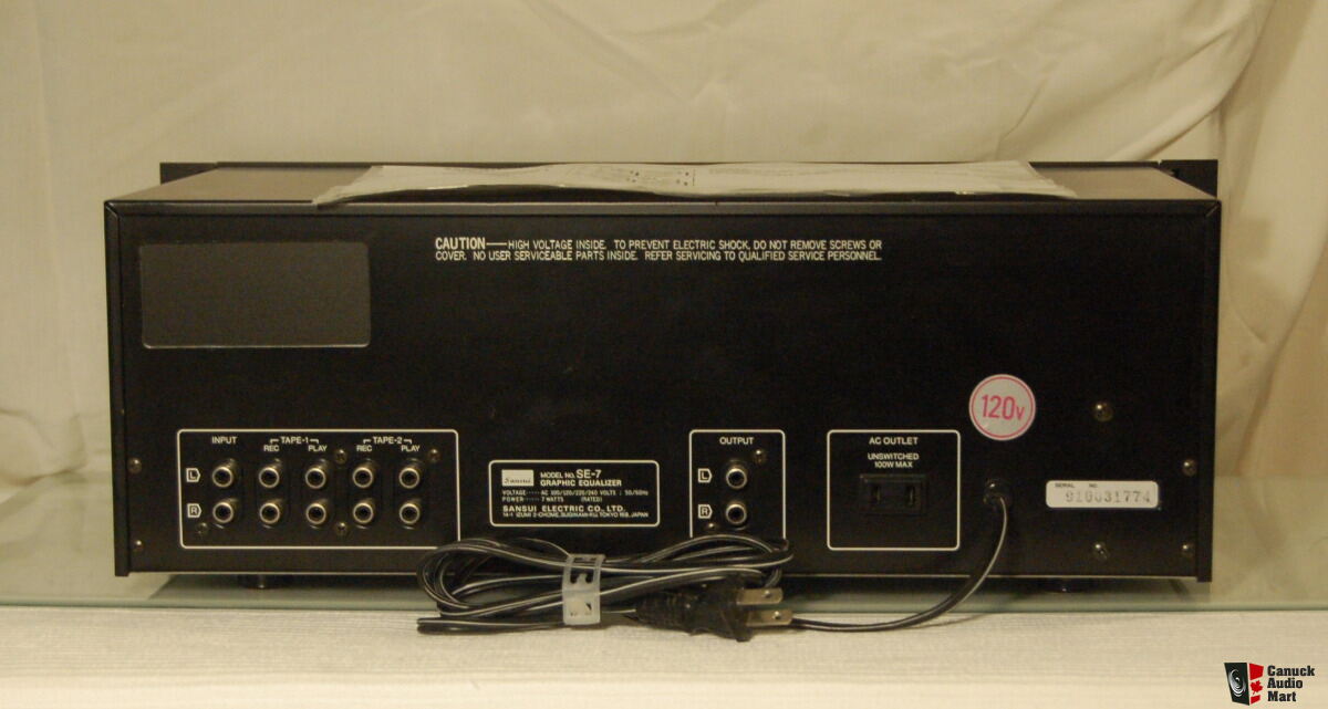 Sansui SE-7 --- Stereo Graphic Equalizer --- BLACK Photo #5310357 - US ...