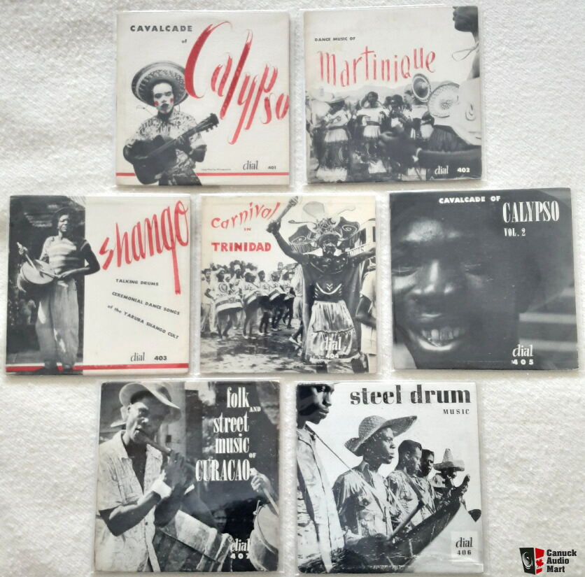 Dial 'ETHNIC Series' COMPLETE 7 LP 401-407, CALYPSO, Carnival, Drums ...