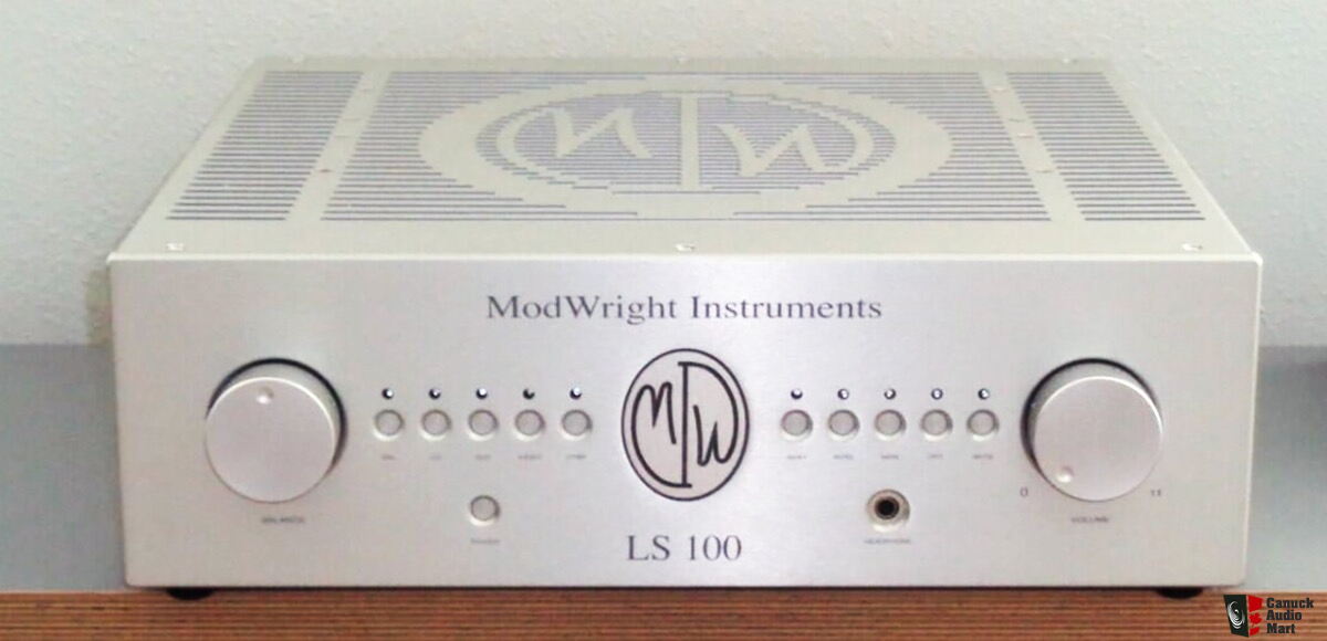 ModWright LS-100 Tube Preamp Linestage (Silver): NEW; Full Warranty; 42 ...