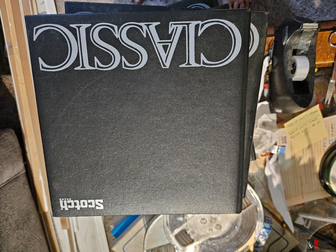 SCOTCH Classic rare reel to reel tape of 7 inches in leather cases ...