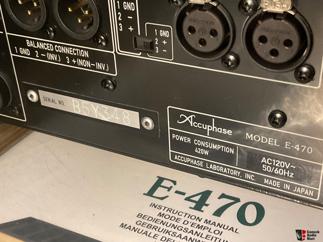 Accuphase E 470 integrated amplifier Photo #5320814 - Canuck Audio Mart