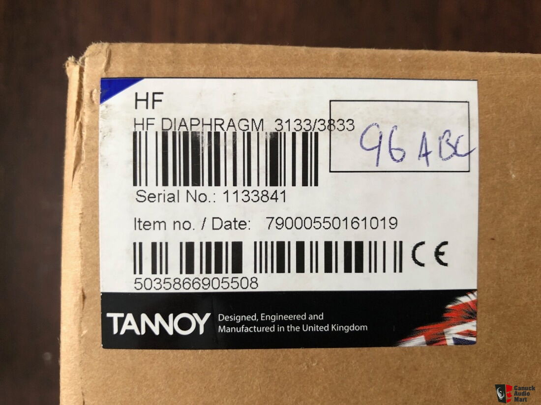 Tannoy 7900 0550 - 3133/3833 Tweeter Diaphragm/Tulip Waveguide New in ...