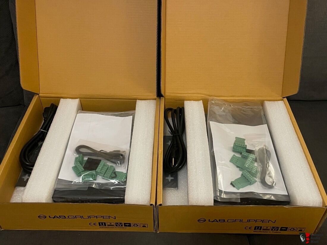 2x Lab Gruppen Lucia 240/2M Amps 120W Stereo Amps w/Rackmount kit ...