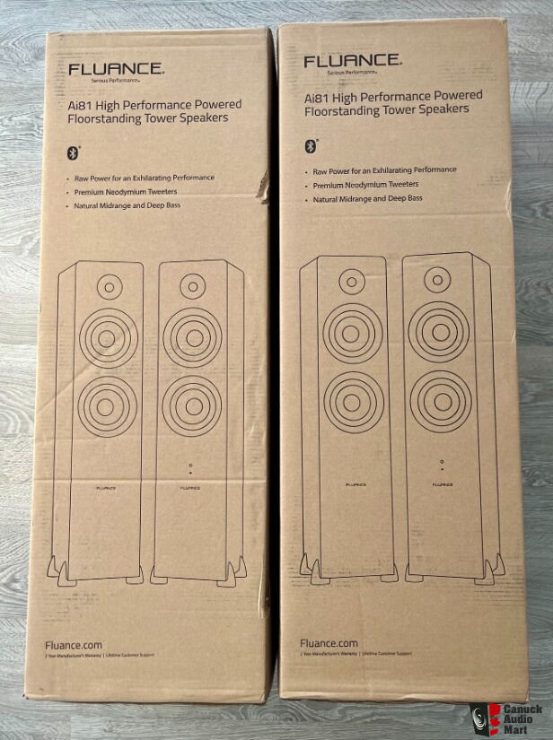 Fluance Ai81 Elite Powered Floorstanding Tower Speakers (BNIB) For Sale ...