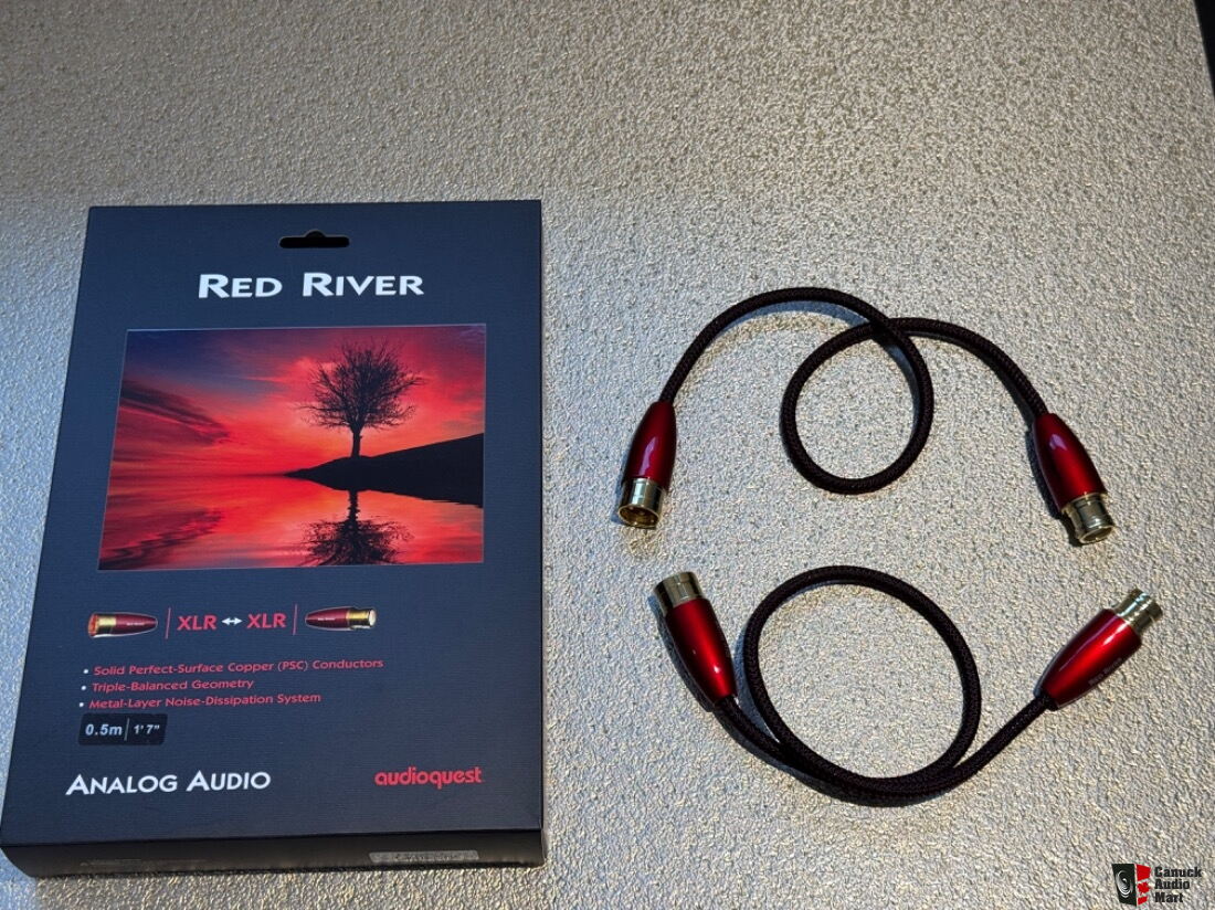 Audioquest Red River XLR Interconnects - 0.5m Pair For Sale - UK Audio Mart