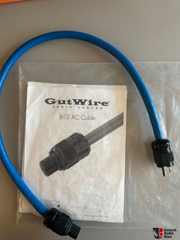 Gutwire Powr Cable 1 meter. B-12 AC For Sale - UK Audio Mart