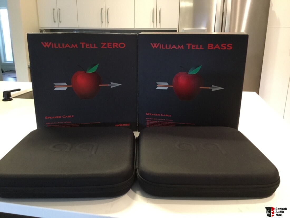AQ William Tell Bass and Zero speaker cables (separate not biwire ...