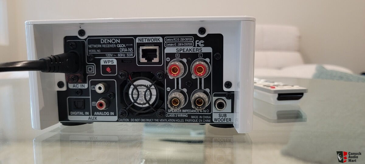 Denon CEOL PICCOLO Network Stereo Streamer in white, model DRA-N5 Photo ...