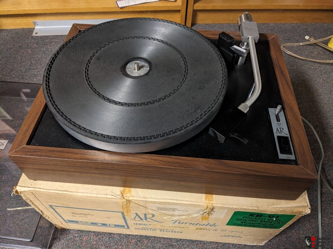 Vintage AR-XB turntable , with Ortofon superOM 10 cart For Sale ...