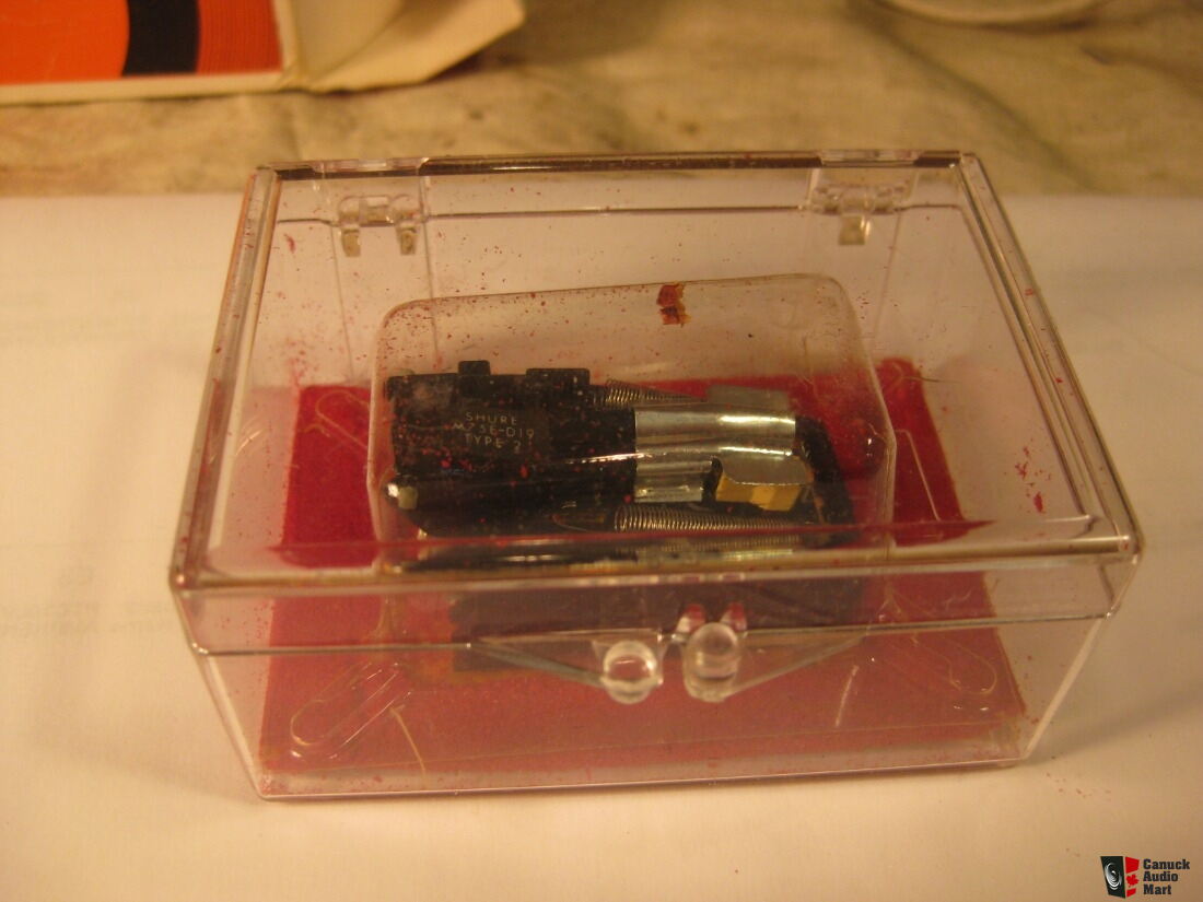 Vintage Shure M75E-D19 Type 2 Phono Cartridge and DUAL Carrier Photo ...
