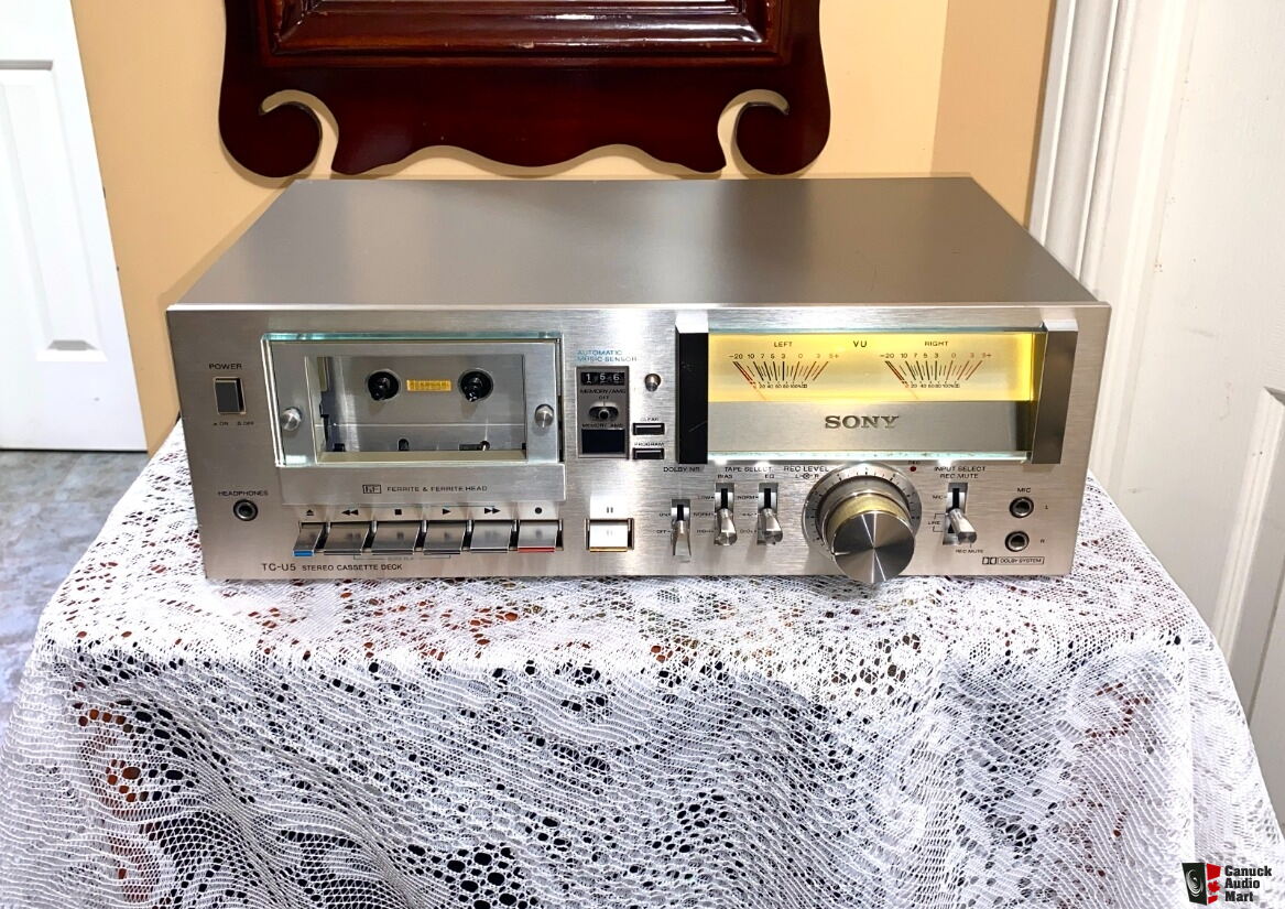 Sony Vintage Silver Face Cassette Deck, Made in Japan TC-U5 Photo ...