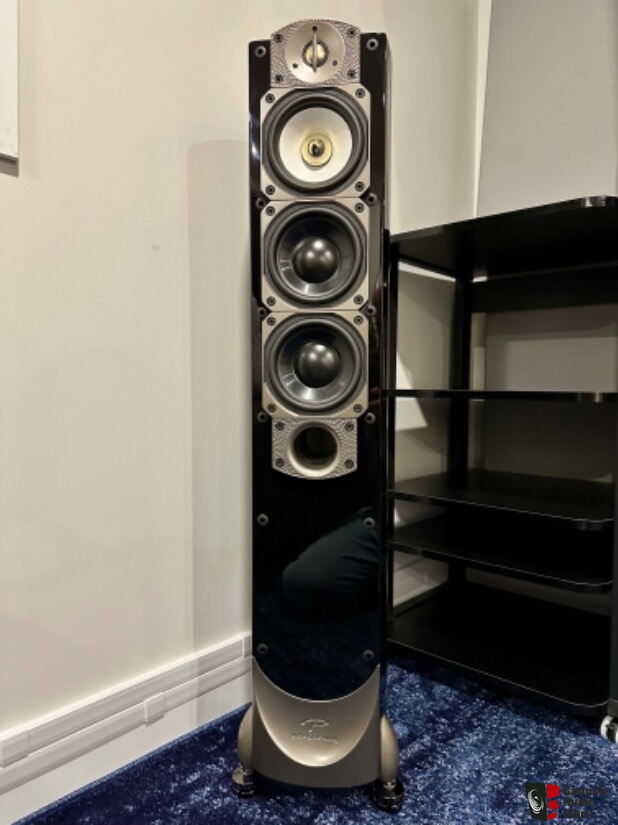Paradigm Studio 60 v5; Piano Black; with IsoAcoustics Gaia Isolation ...