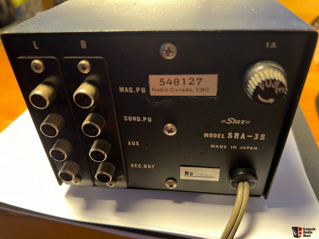 Stax sra 3-s electrostatic headphone tube amplifier Photo #5364638 ...