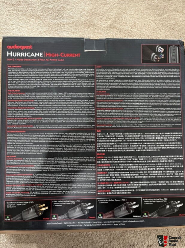 REDUCED AGAIN! Hurricane High Current 2mtr power cables Photo #5367560 ...