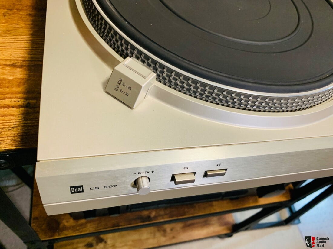 Dual CS 607 Direct Drive Semi Automatic Turntable (Germany) Photo ...