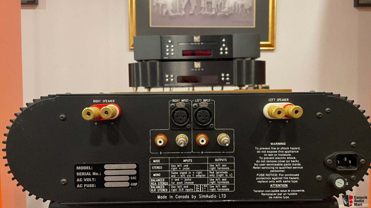 Simaudio 4070 SE, POWER Amp,Original Owner,Very Good Condition, WBT ...