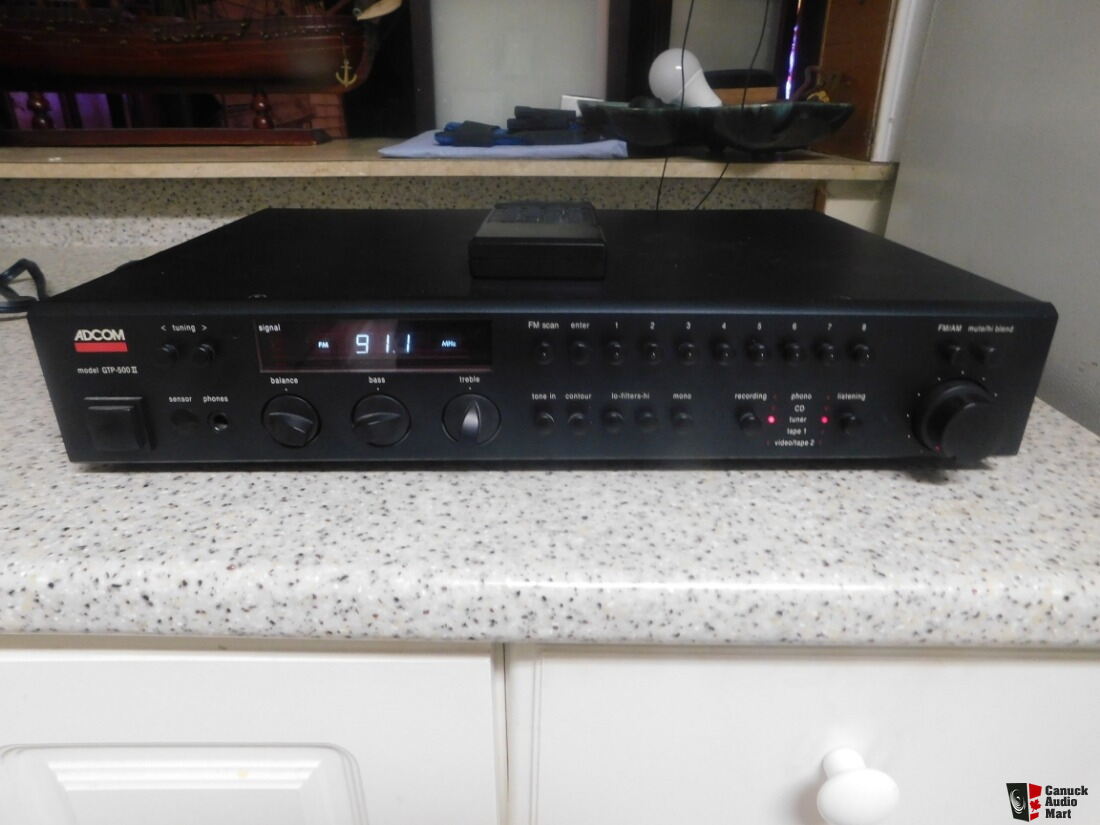 Adcom GTP-500 II Pre Amplifier With Remote Very Good Working Condition ...