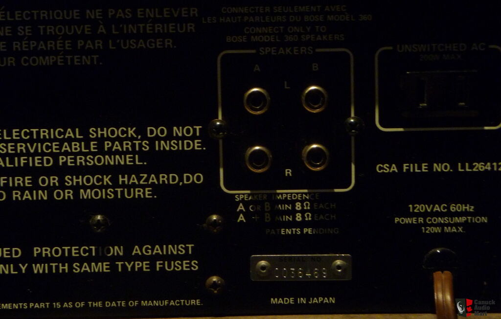 BOSE Direct Reflecting Stereo Tuner Receiver Model 360 Photo #537789 ...