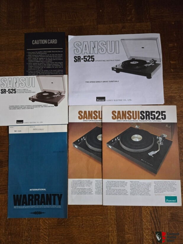 Sansui SR 525 Turntable Photo #5379082 - Canuck Audio Mart