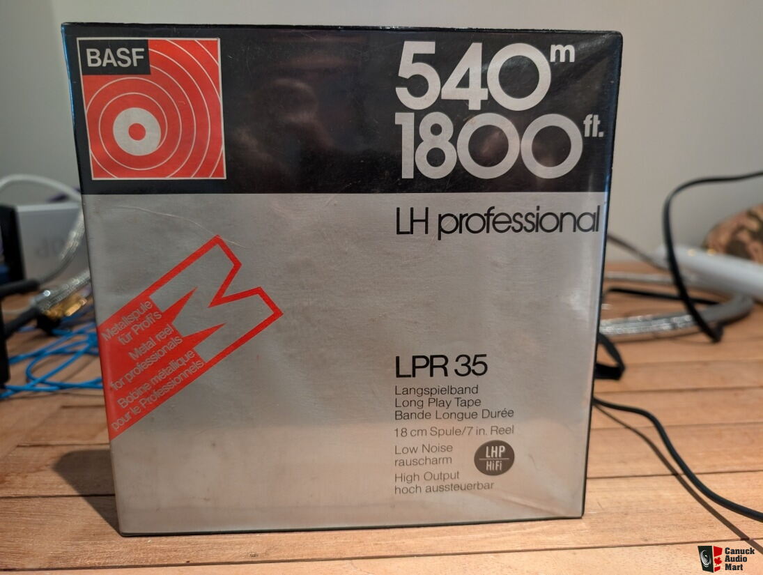 BASF LH PROFESSIONAL LPR35/DPR26 Reel to Reel Tape. Metal Spool. 1/4" 7 ...