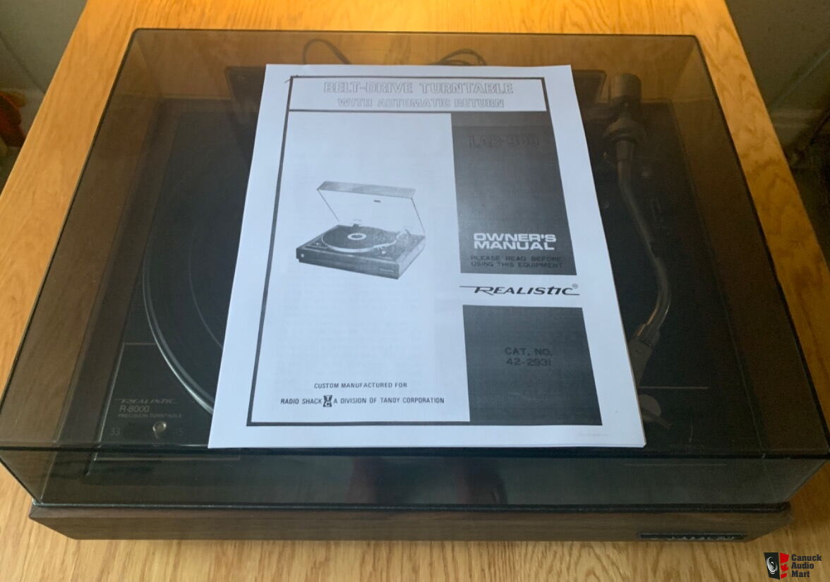 Realistic R-8000 (LAB-300) Semi Automatic Turntable Photo #5381399 ...