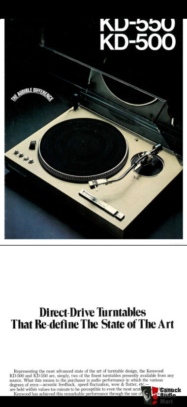 Kenwood KD-550 turntable "The Rock Photo #5381712 - Canuck Audio Mart