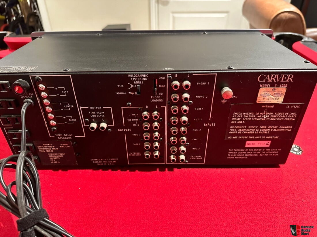 Carver C4000 preamp For Sale - US Audio Mart
