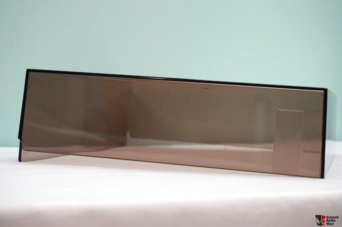 Turntable Dust Cover and Wooden Base - Original from a Dual turntable ...