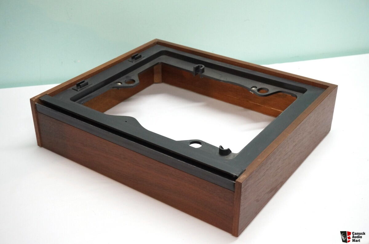 Turntable Dust Cover and Wooden Base - Original from a Dual turntable ...