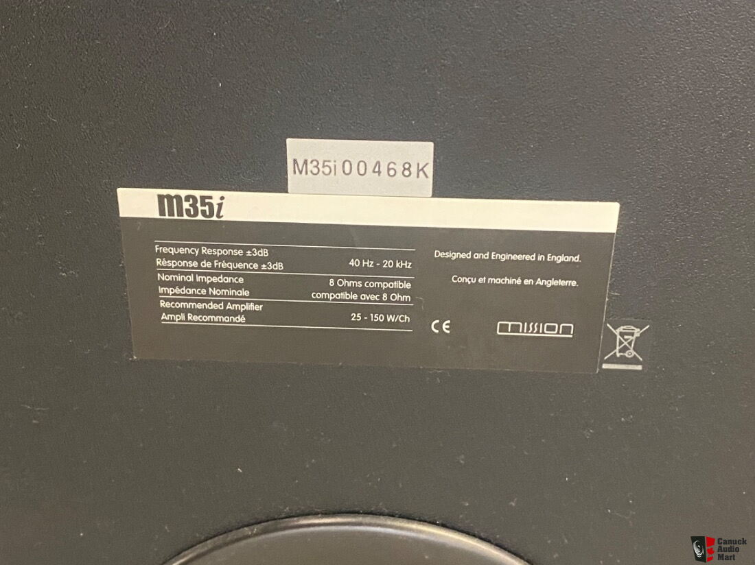 Mission M35i 3 way Floor Standing Tower Speakers Photo #5393041 - UK ...