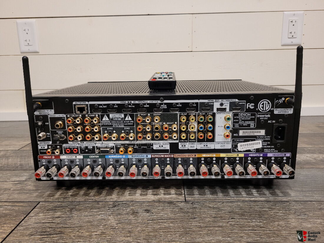 Denon x6300h AVR Receiver 11.2 Channels 140 watts/ch Photo #5393197 ...
